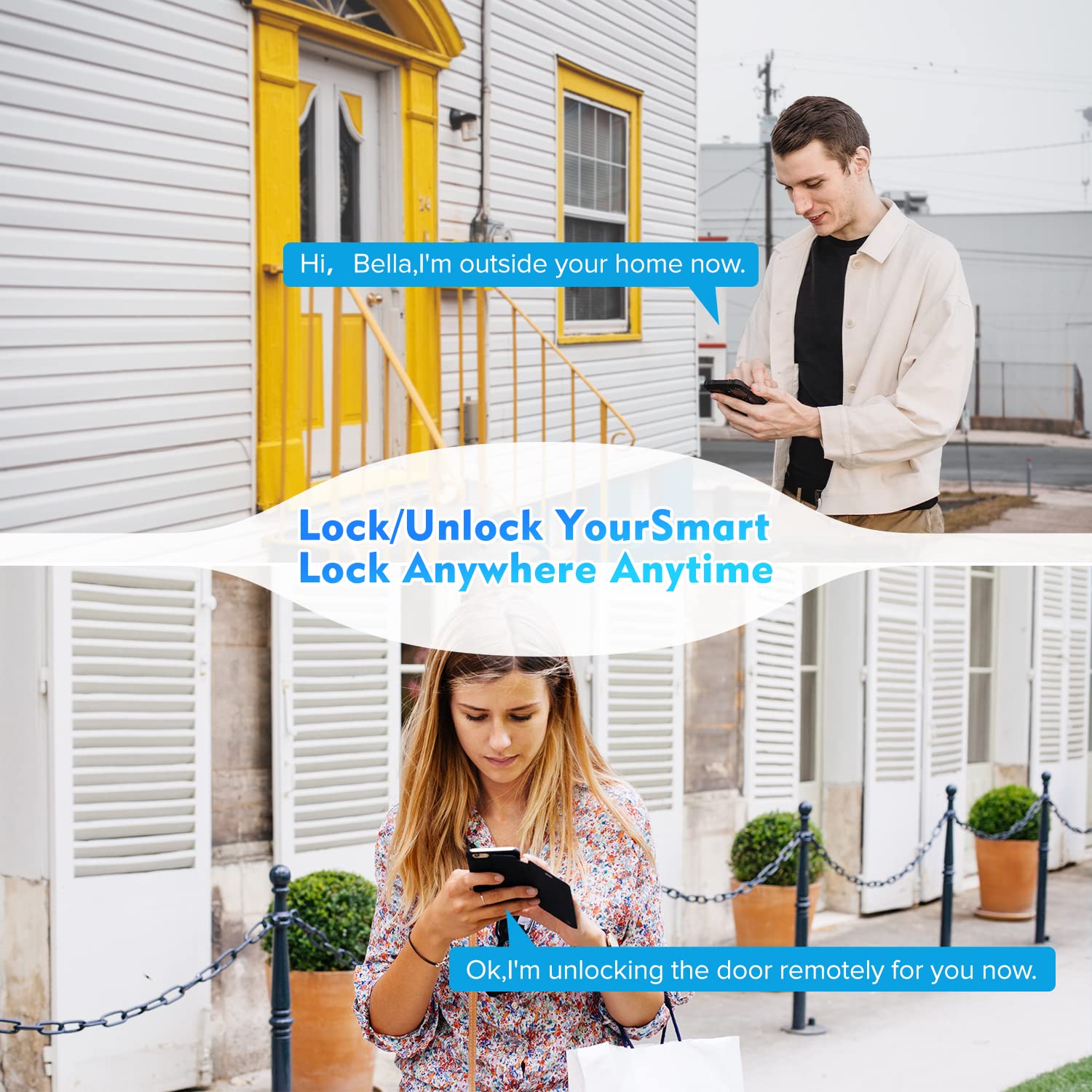 Smart Wi-Fi Gateway, G2 Hub for Keyless Entry Door Lock Support Voice and Remote Control with TT Lock App Smart Door Lock Wi-Fi Bridge Compatible with Alexa and Google Home