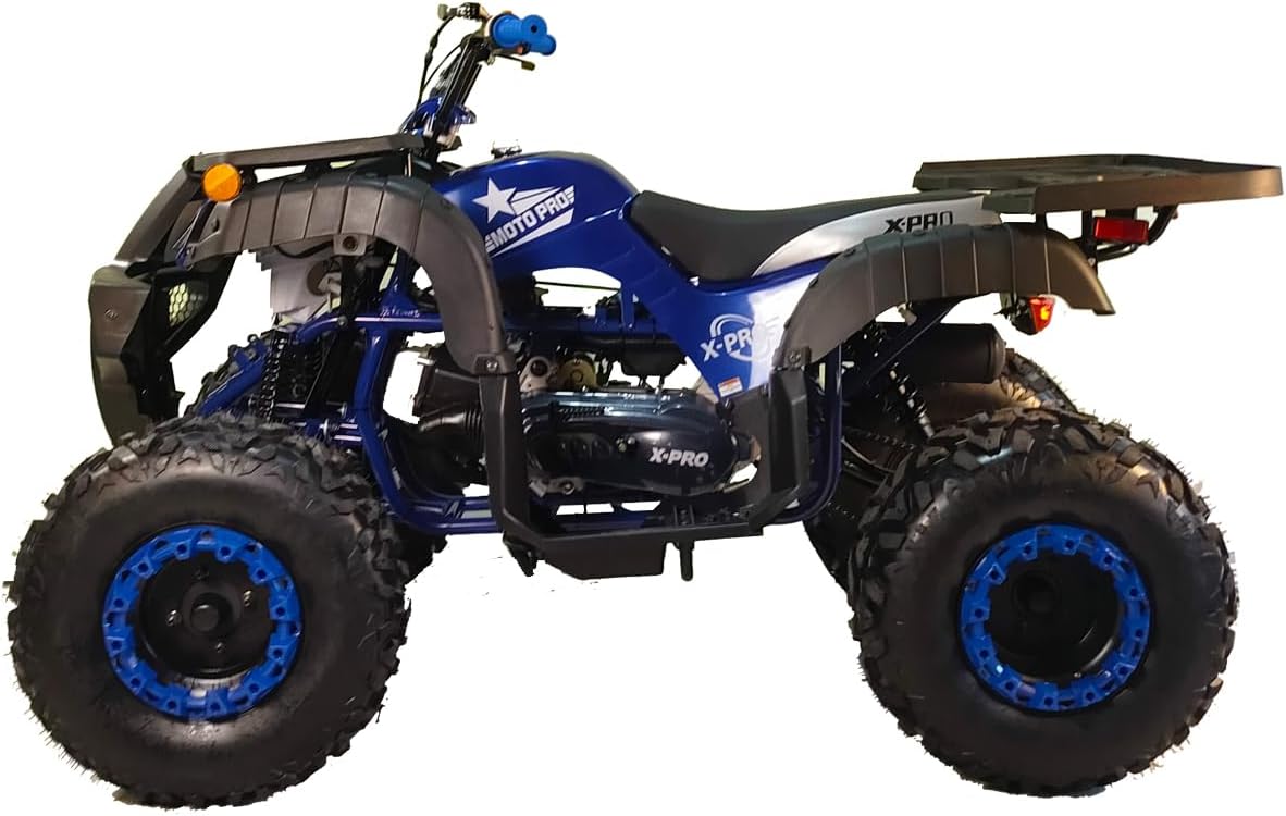 X-PRO 200 Utility ATV with Automatic Transmission w/Reverse,Big 23"/22" Wheels! (Blue)