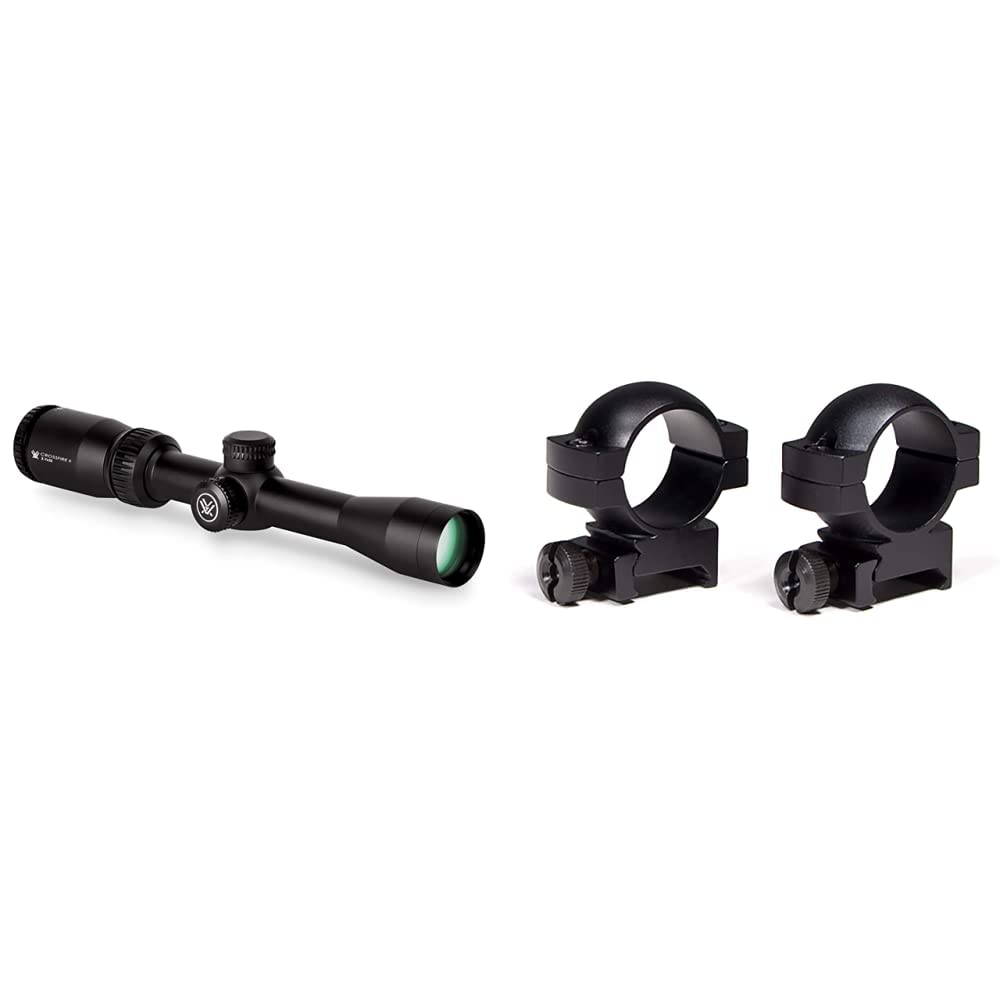 Vortex Optics Crossfire 2 3-9x50mm Riflescope + Vortex Optics Hunter 1-inch Riflescope Rings
