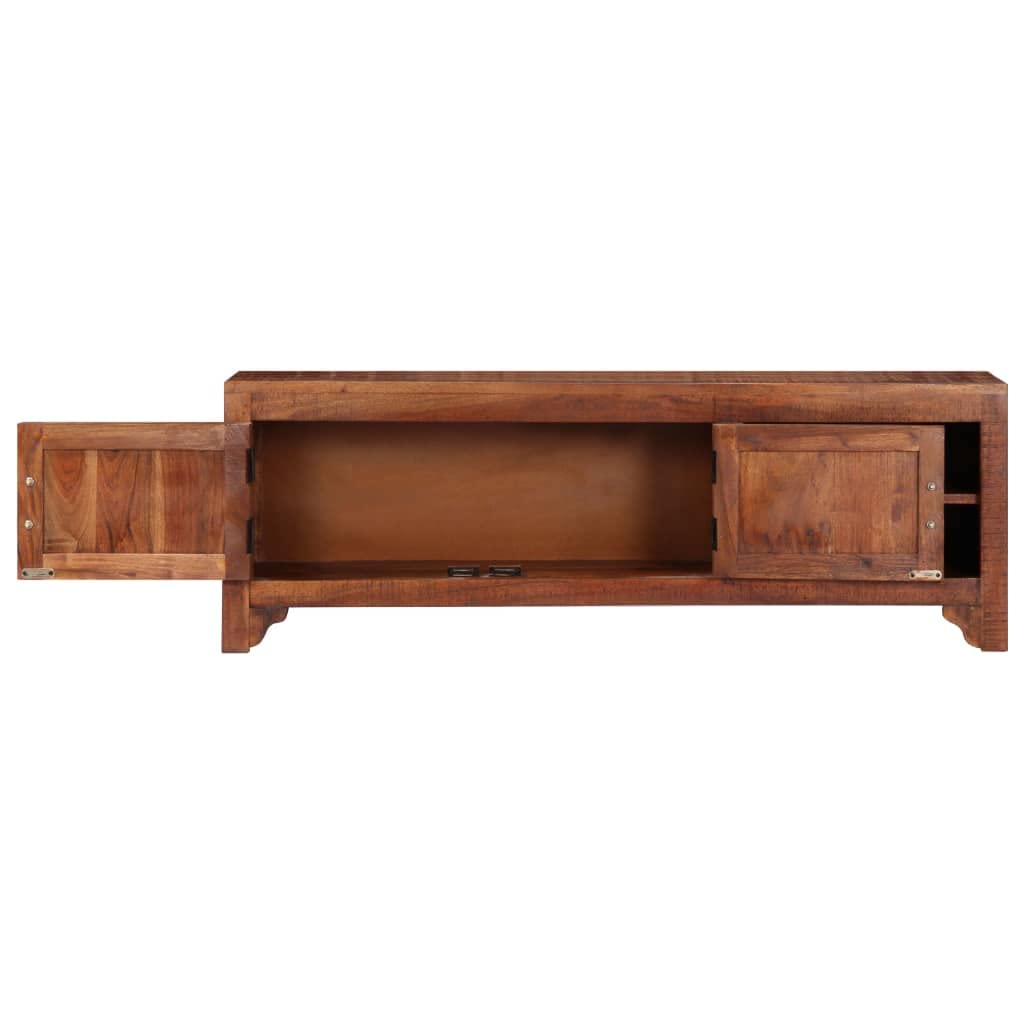 THYUOVAI TV Cabinet,Sideboard Lowboard Media Console Cabinet HiFi Cabinet Tv Table Suitable for Living Room,Bedroom,Closet,Hallway,Foyer,Office 47.2"x11.8"x15.7" Solid Acacia Wood