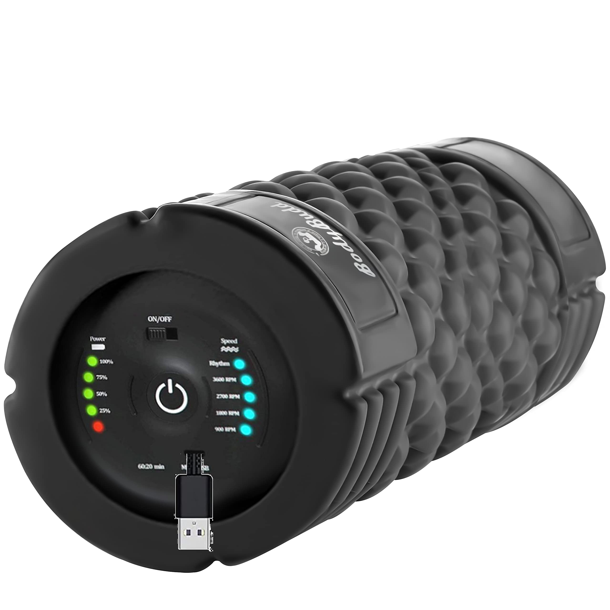 Vibrating Foam Roller 5 Speed High Intensity Roller for Sore Muscles - Deep Tissue Trigger Point - Sports Massage Therapy - Roller for Muscles Recovery and Flexibility