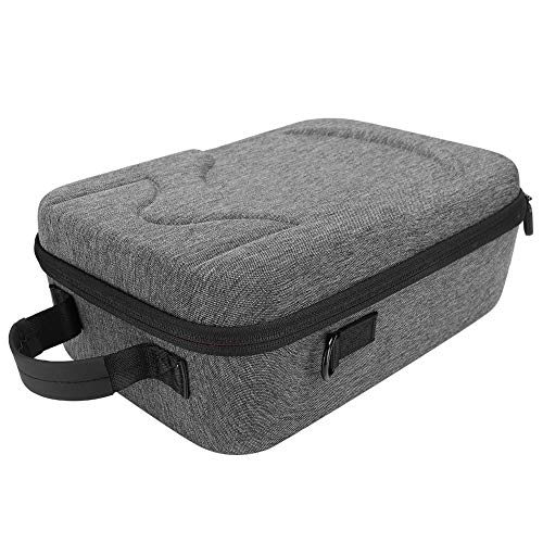 VR Headset Storage Bag with Shoulder Strap Black/Grey Hard Portable Carrying Case Waterproof Nylon for Oculus Quest VR Glass Travel Gaming(Gray)