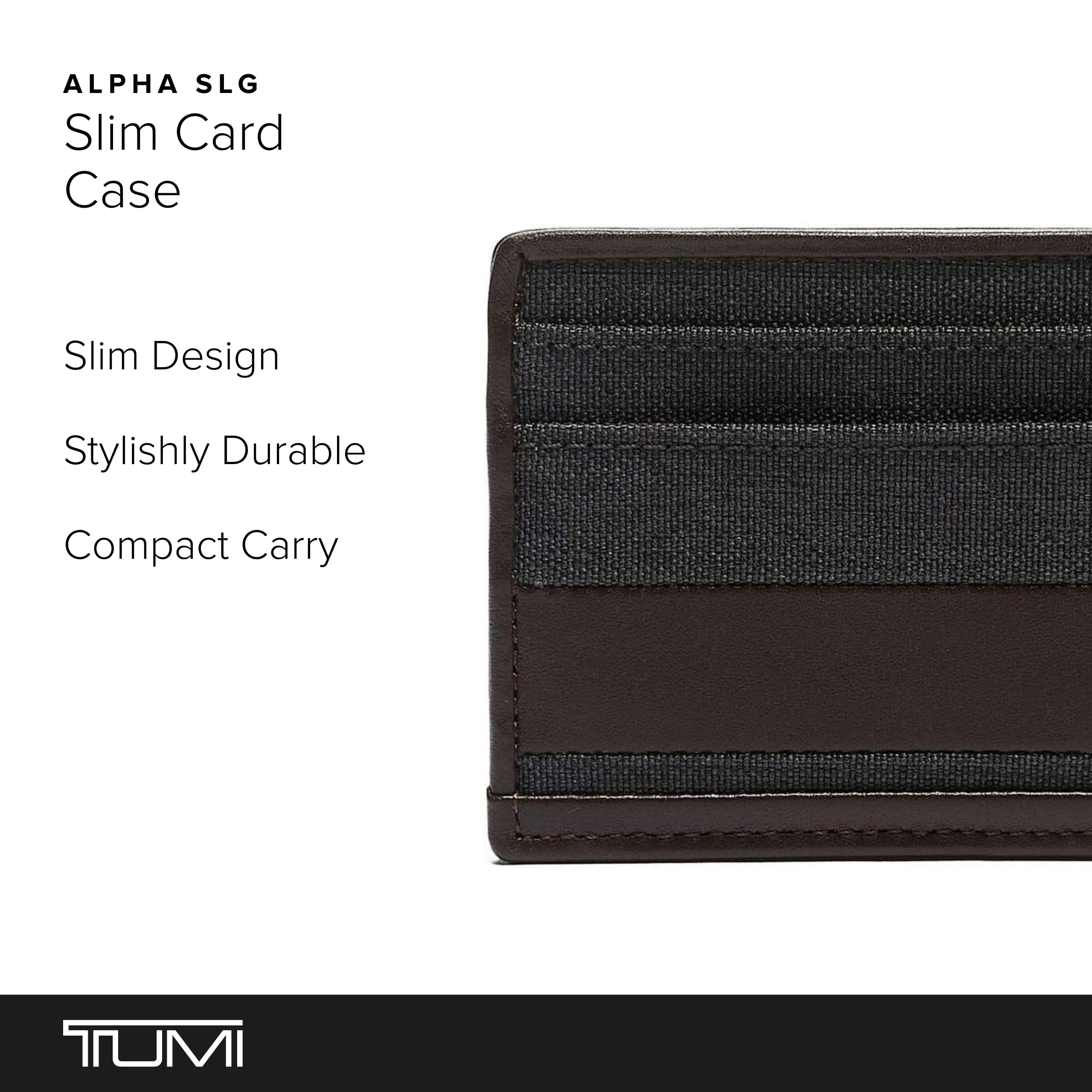TUMI - Alpha Slim Card Case - Slim Billfold Wallet for Travel - Slip Pocket Wallet - Small Wallet - 2.8" X 4.1" X 0.2" - Camo Jacquard