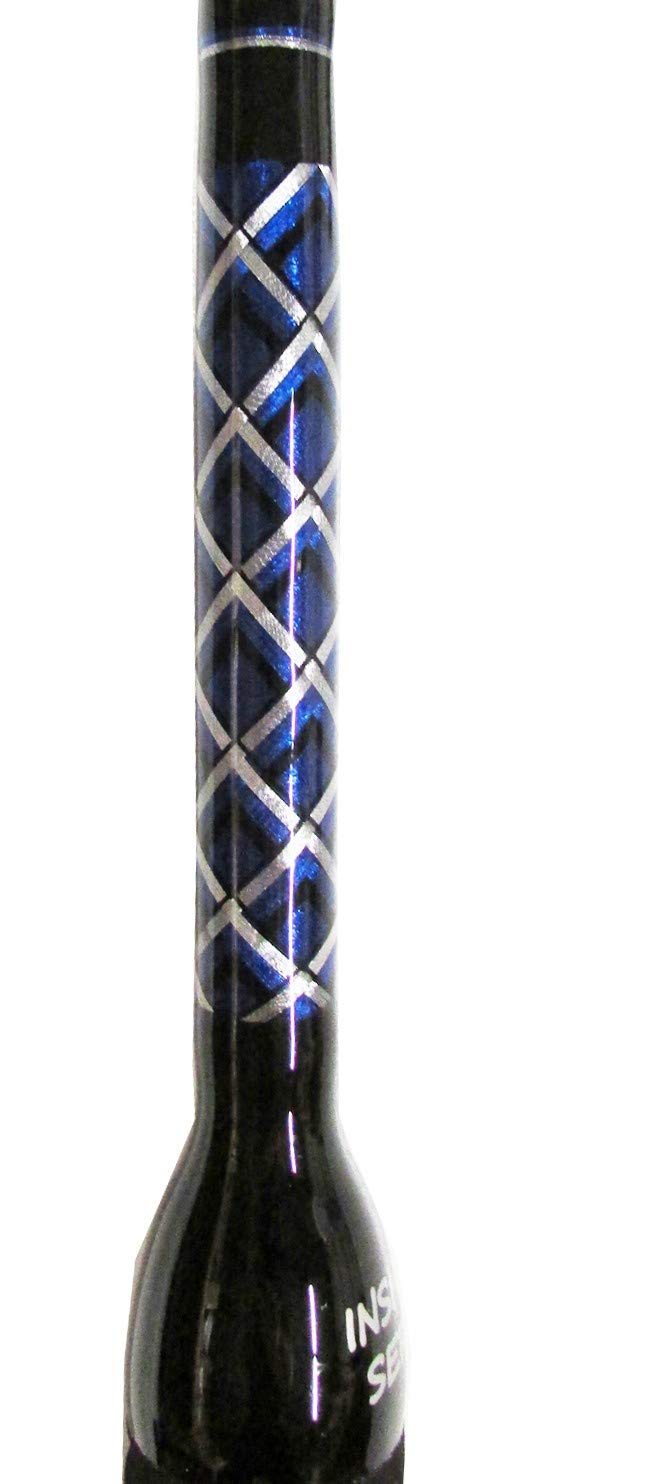 Xcaliber Marine Set of 4 Inshore Series 6' 30-50 lb Saltwater Boat RODS (Blue and Silver Trim)