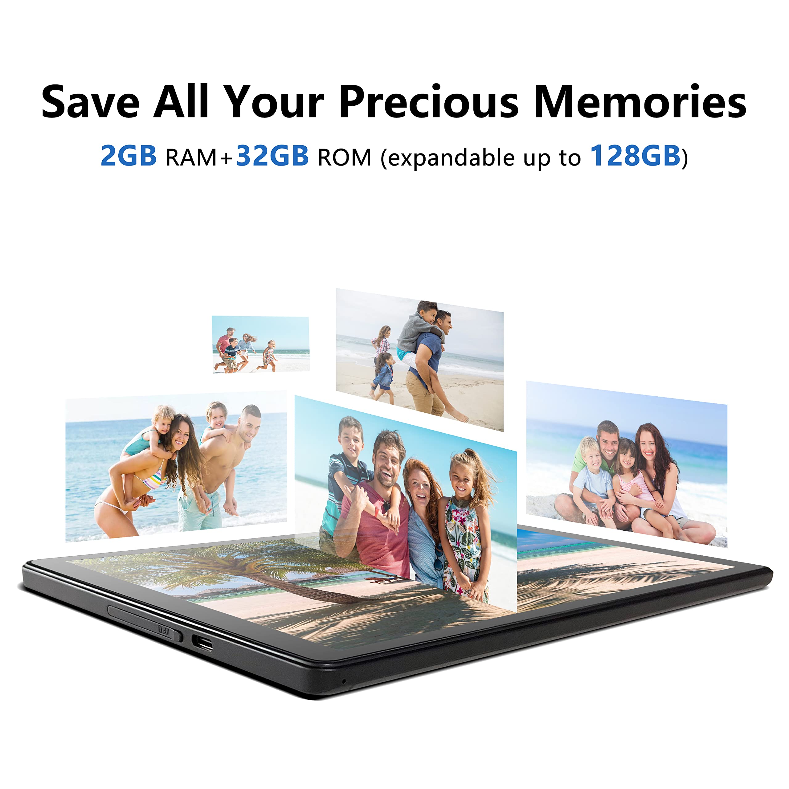 Tibuta Tablet 10 inch Android 11 Tablet, 2GB RAM 32GB ROM, Quad Core Processor,1280 * 800 IPS HD Screen, 5.0MP Front and 8.0 MP Rear Dual Camera Tablet, 5G Wi-Fi Tablet, 6000mAh Battery,Black