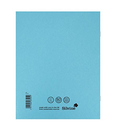 Silvine Exercise Book Ruled 229x178mm Blue (Pack of 10)