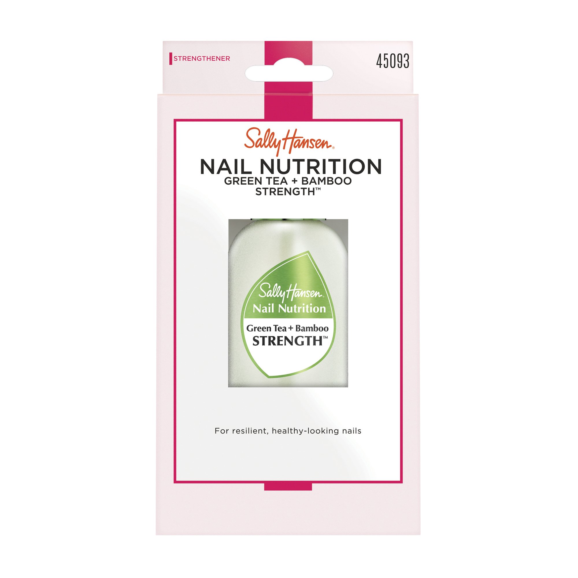 Sally Hansen Nail Nutrition Green Tea + Bamboo Nail Strengthener, 0.45 Ounce