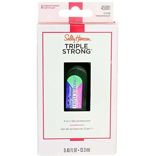 Sally Hansen Triple Strong Strengthener Clear 0.45 Ounce (13.3ml) (3 Pack)