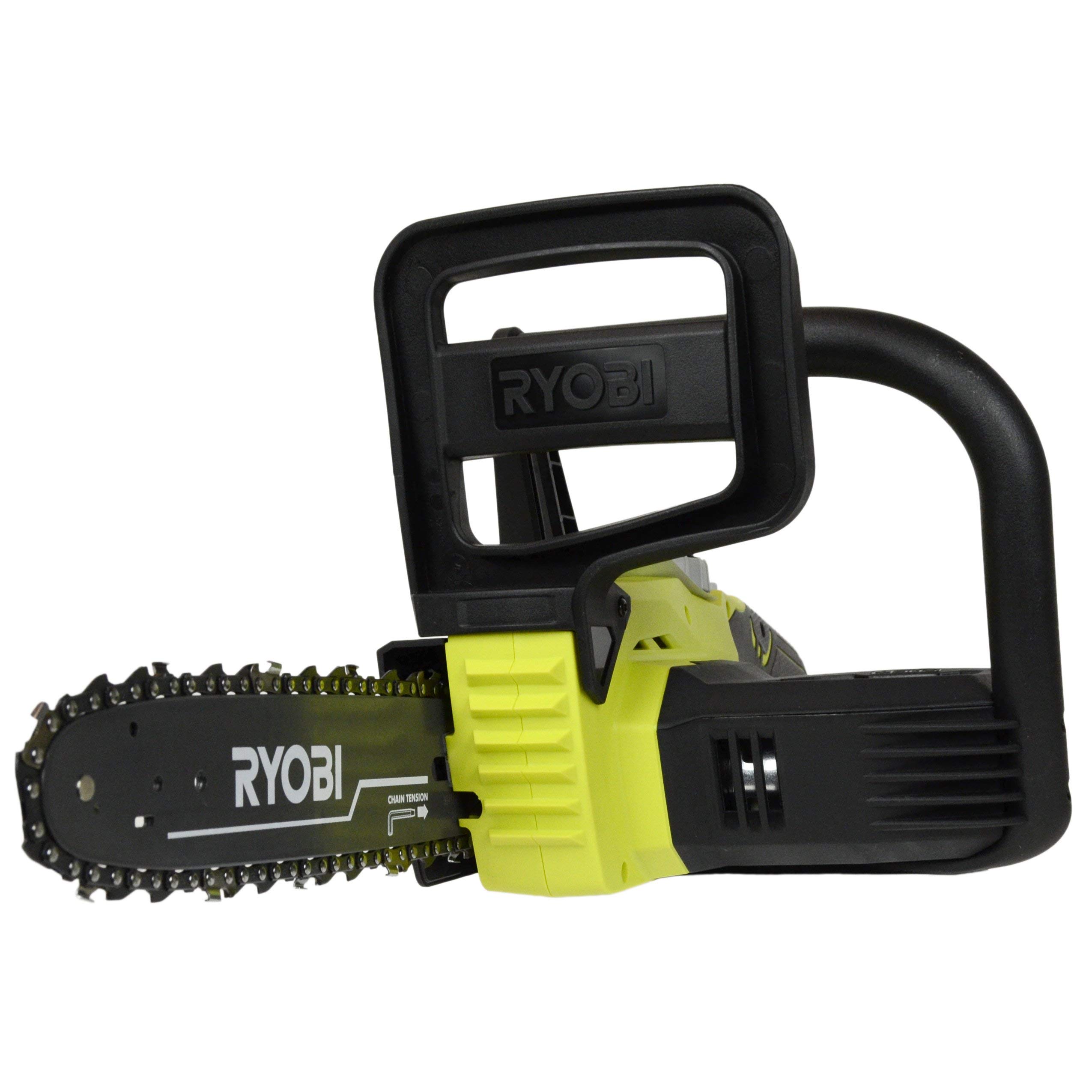 Ryobi P546 10 in. ONE+ 18-Volt Lithium+ Cordless Chainsaw (Tool Only - Battery and Charger NOT Included) (Renewed)