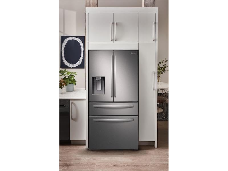 SAMSUNG RF24R7201SR 23 cu. ft. Counter Depth 4-Door French Door Refrigerator with FlexZone(TM) Drawer in Stainless Steel