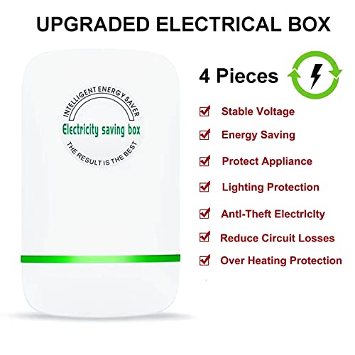 WETEL Power Saver Pro - Electric Energy Saver - Household Voltage Stabilizer Balance Current Source Power Saving Smart US Plug 250V
