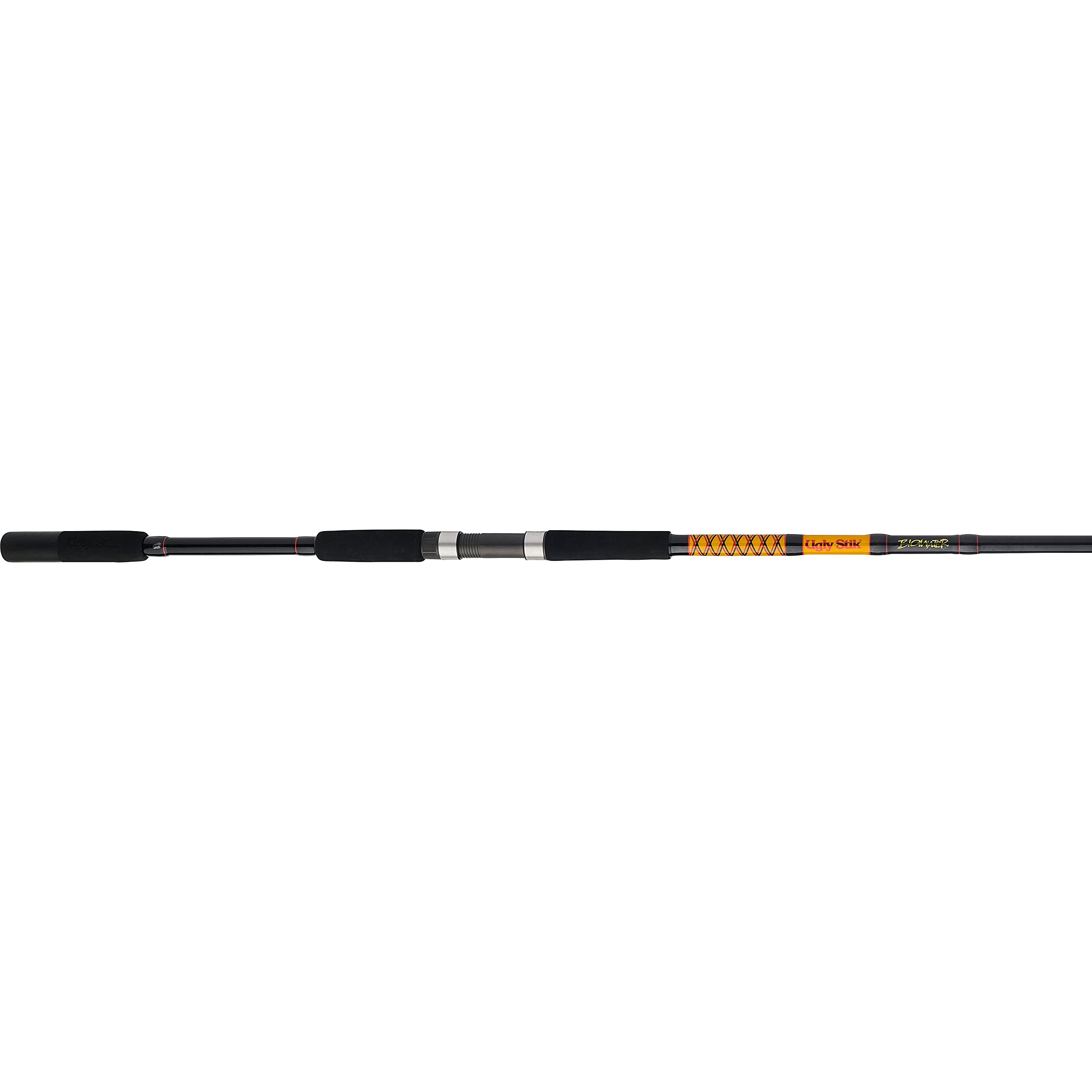 Ugly Stik 10' Bigwater Spinning Rod, Two Piece Surf Rod, 15-30lb Line Rating, Medium Heavy Power, Lightweight, Durable Graphite & Fiberglass Construction,black
