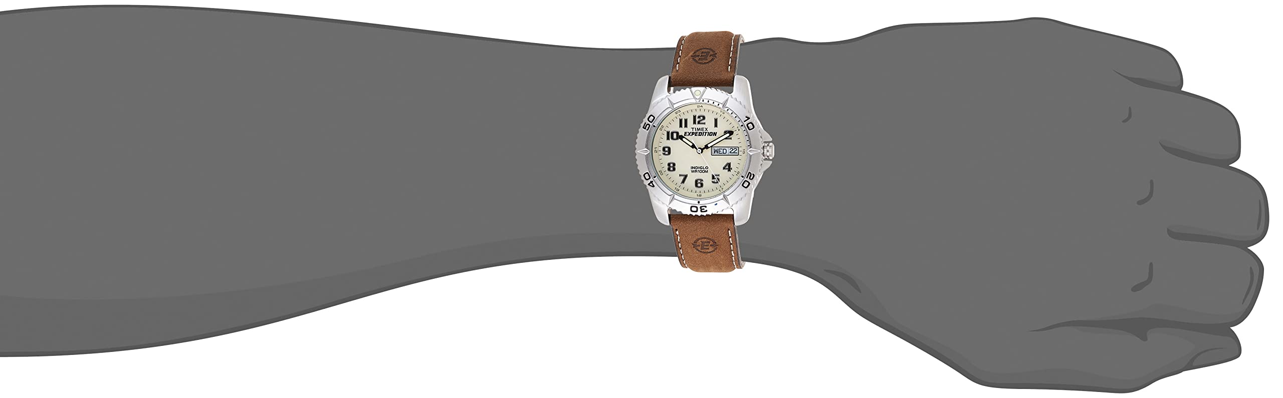 Timex Men's T46681 Expedition Traditional Brown Leather Strap Watch