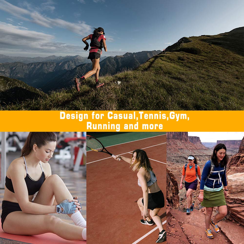 ZEALOTPOWER Athletic Skorts for Women Running Skirts Active Exercise Tennis Golf Sports