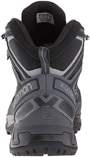Salomon X Ultra 3 MID Gore-TEX Hiking Boots for Men, Black/India Ink/Monument, 8.5