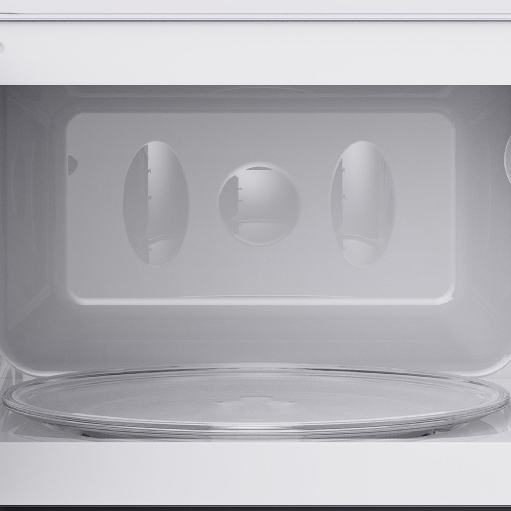 West Bend EM720CPI-PM 0.7 Cubic Foot Capacity 700 Watt Compact Countertop Microwave Oven Kitchen Appliance with 8.5 Inch Round Turntable, White