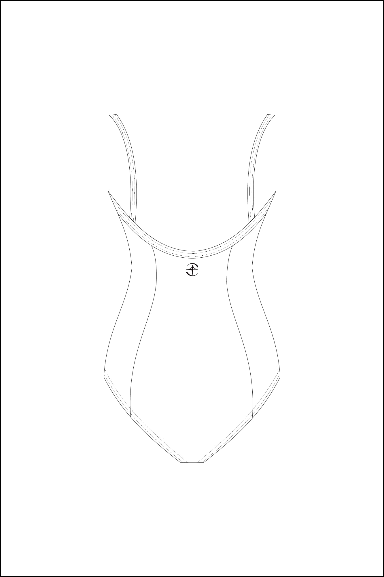 Wear Moi Ulena Leotard, Black, Medium, Cotton Elasthan (ULENMBLA)