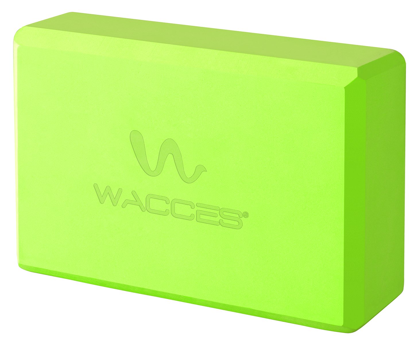 Wacces Foam Exercise, Fitness & Yoga Blocks - Set of 2 (9" x 6" x 4") - Green