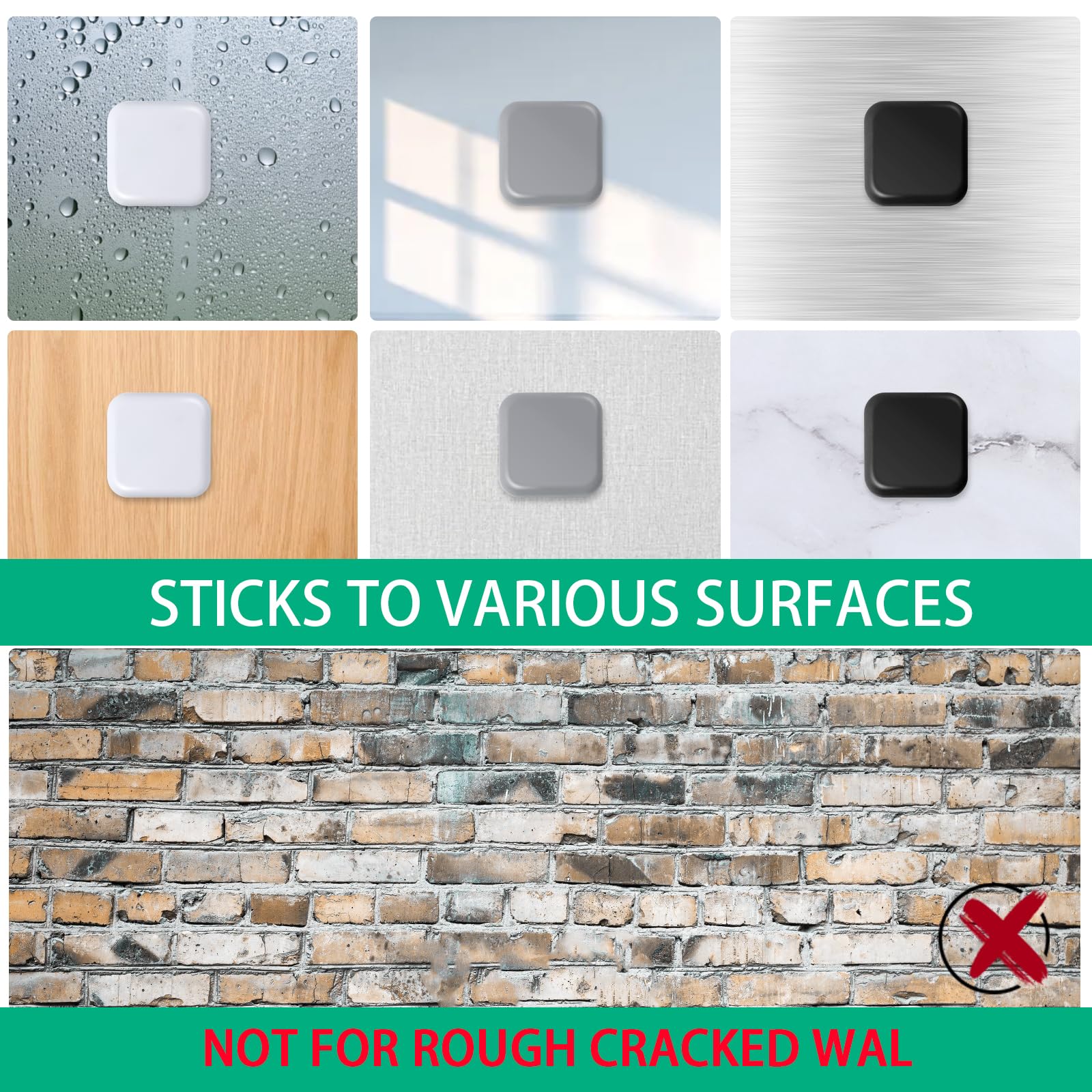 WLLHYF Door Stoppers Wall Protector, 6pcs Soft Silicone Self Adhesive Crash Pad Thickened Door Handle Bumper Door Knob Guard for Home Office Walls
