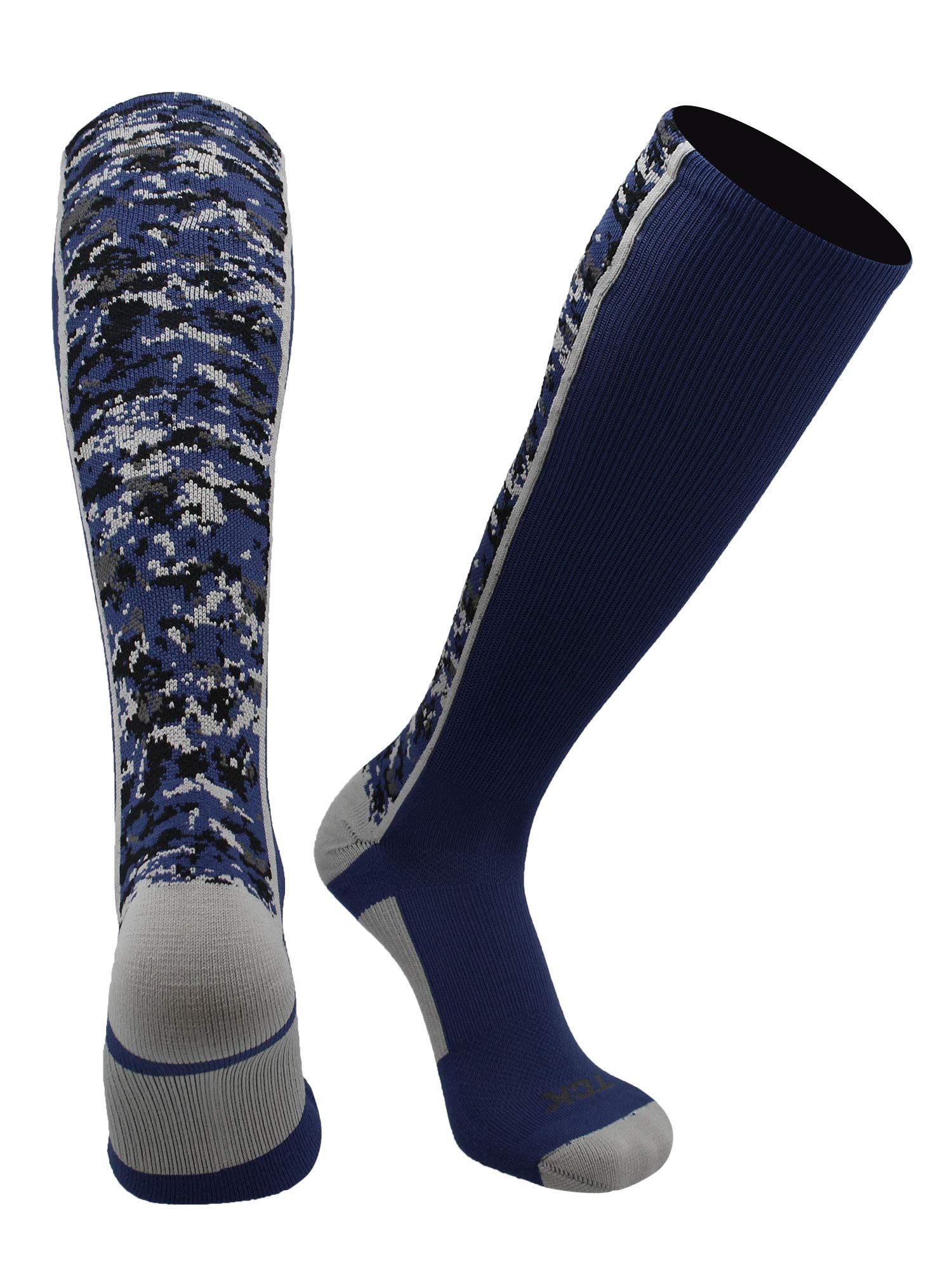 TCK Digital Camo OTC Socks (Navy, Small)