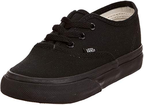 Vans Authentic, Unisex-Childs' Low-Top Trainers, Black/Black, Child 11 UK (28 EU)