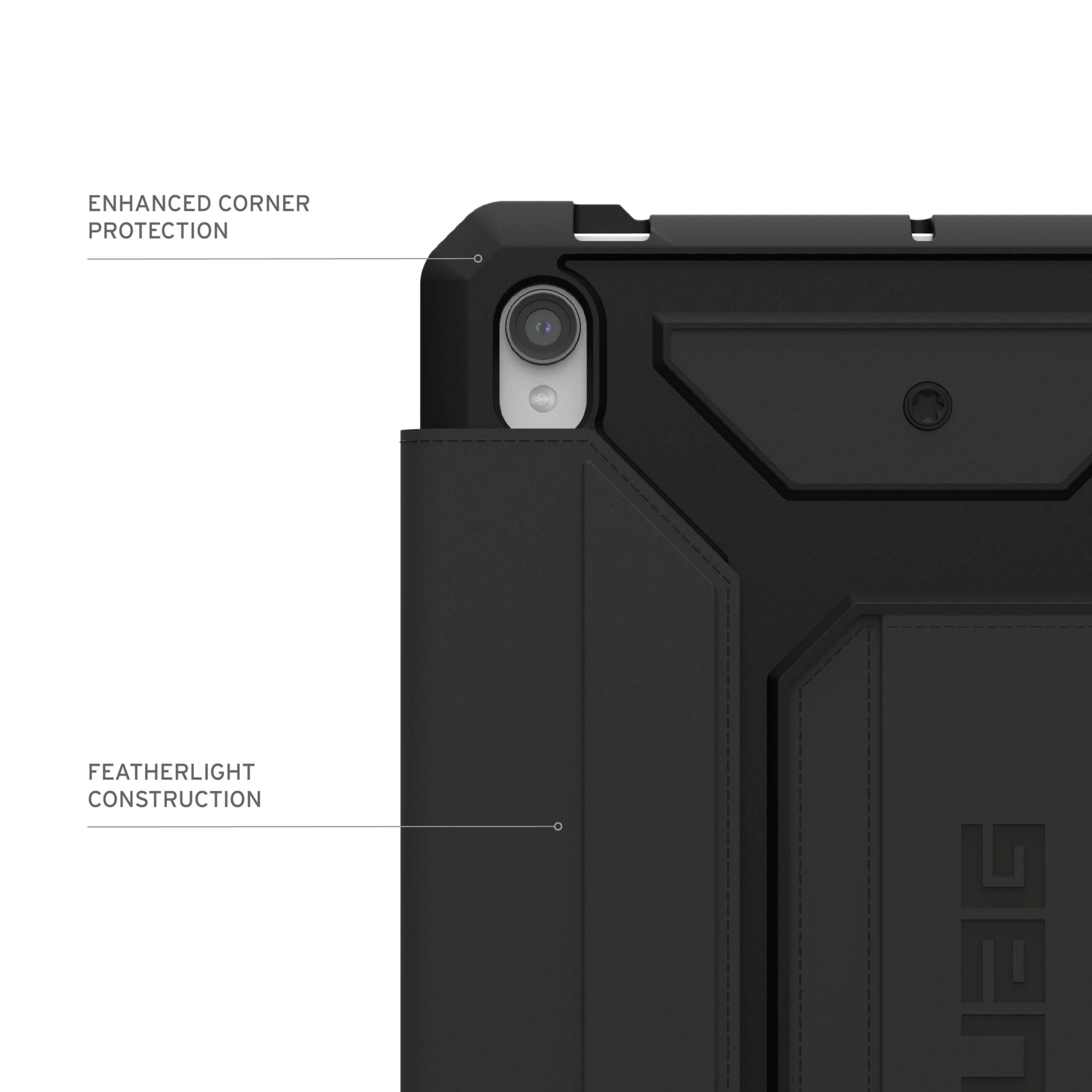 UAG Designed for Samsung Galaxy Tab S9 Case 11" 2023 SM-X710 Metropolis SE Black, Multi-Angle Kickstand Folio with Auto Wake/Sleep & S Pen Holder Rugged Protective Cover by URBAN ARMOR GEAR