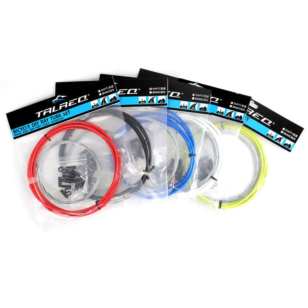 TRLREQ Universal Bicycle Shifter Cable Housing Set for Shimano Sram Derailleur/MTB Road Bike (Black)