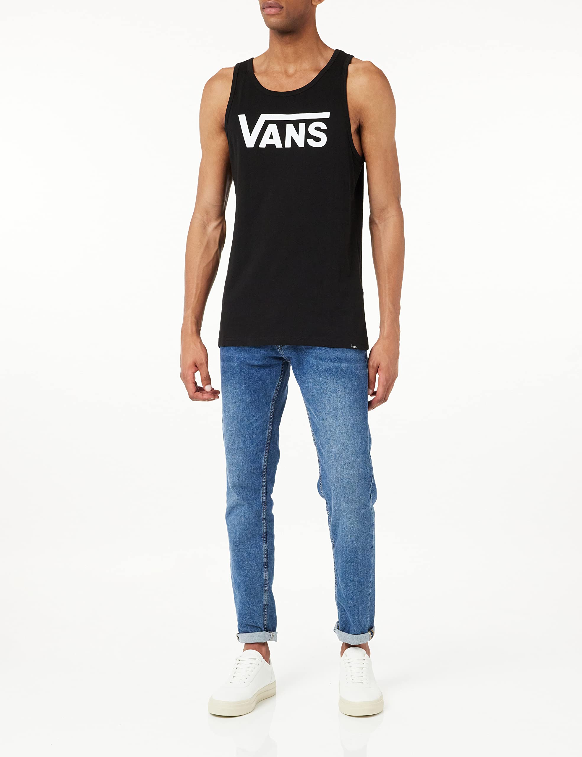 Vans Classic Tank Vest Large Black/White