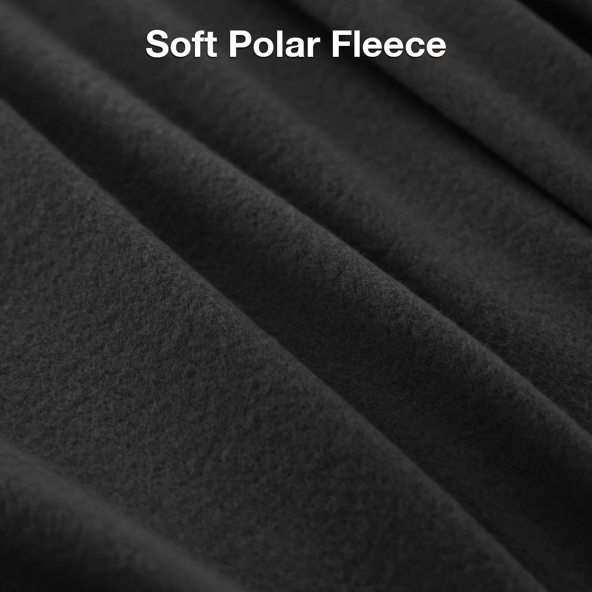 Softan Fleece Queen Sheets Set 4-Piece Micro Polar Fleece Bed Sets with 15" Deep Pocket Fitted Soft Warm Sheet, Flat Sheet and Pillowcase, Brown Plaid