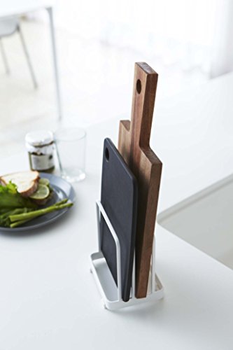 Yamazaki Home Plate Cutting Board Stand β Kitchen Storage Rack Holder Organizer