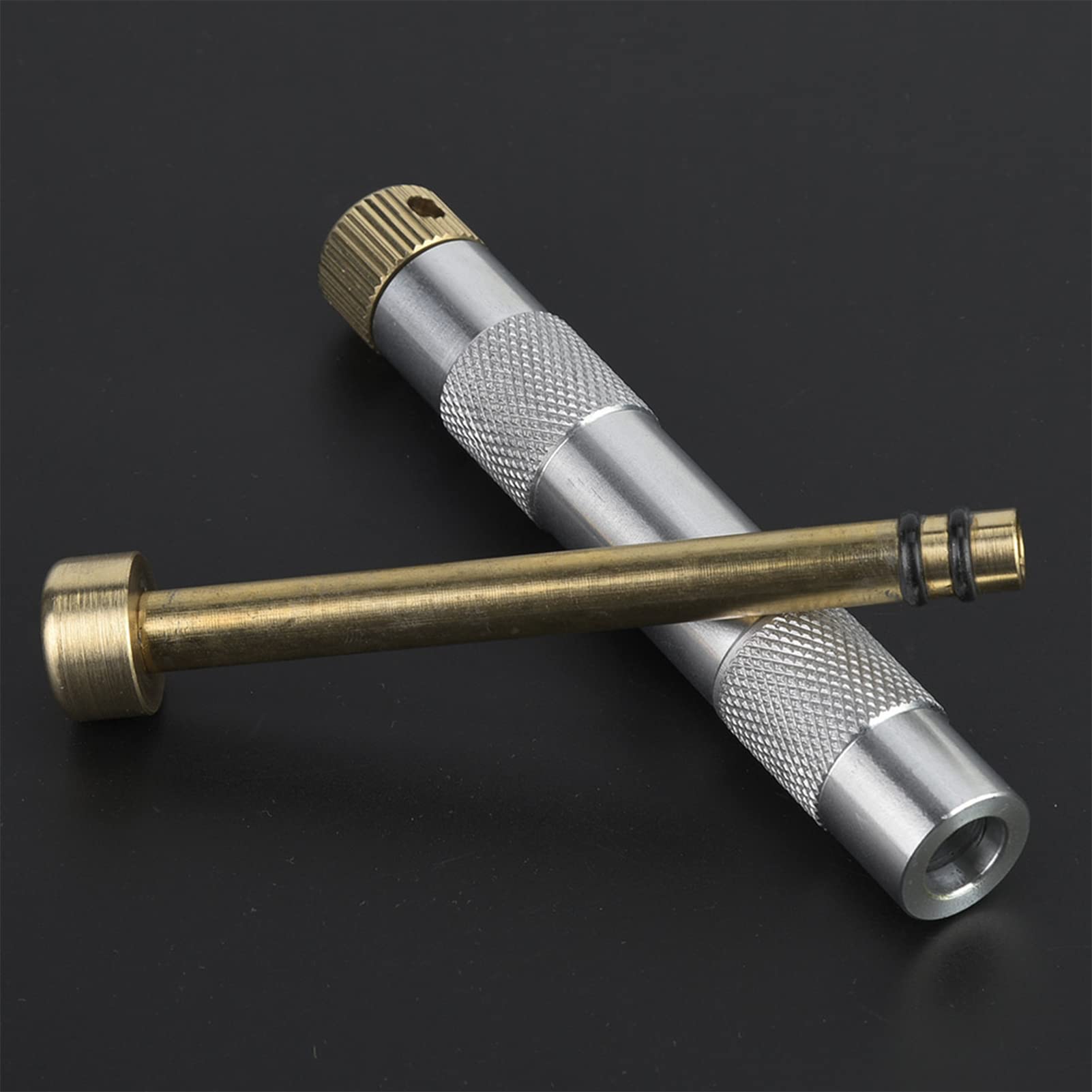 Zerone Metal Fire Piston Fire Starter - Metal Fire Starting Tool Supplies for Outdoor Camping Survival