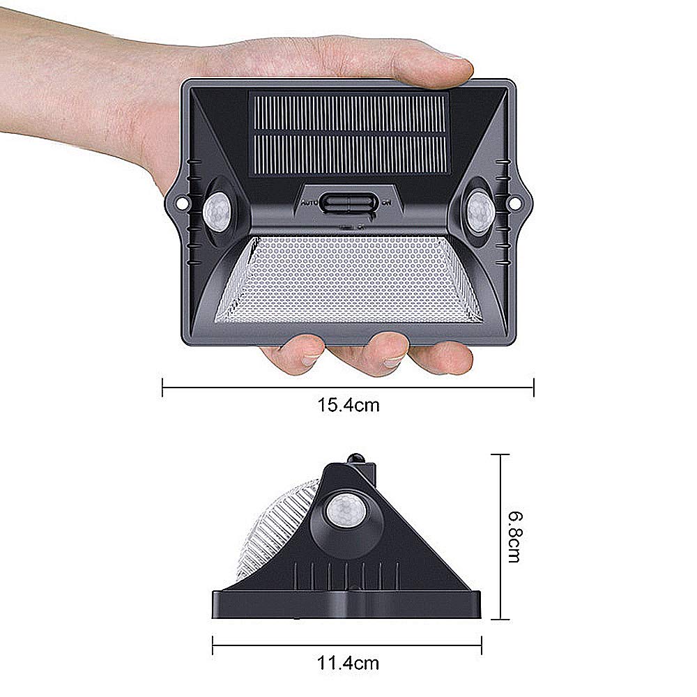 Solar Wall Light Infrared Sensor Light Led Wall Lamp Home Lighting Outdoor Wall Lamp Waterproof Garden Courtyard Street Light,Warmlight
