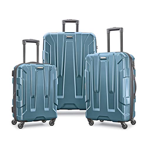Samsonite Centric Hardside Expandable Luggage with Spinner Wheels, Teal, Checked-Large 28-Inch
