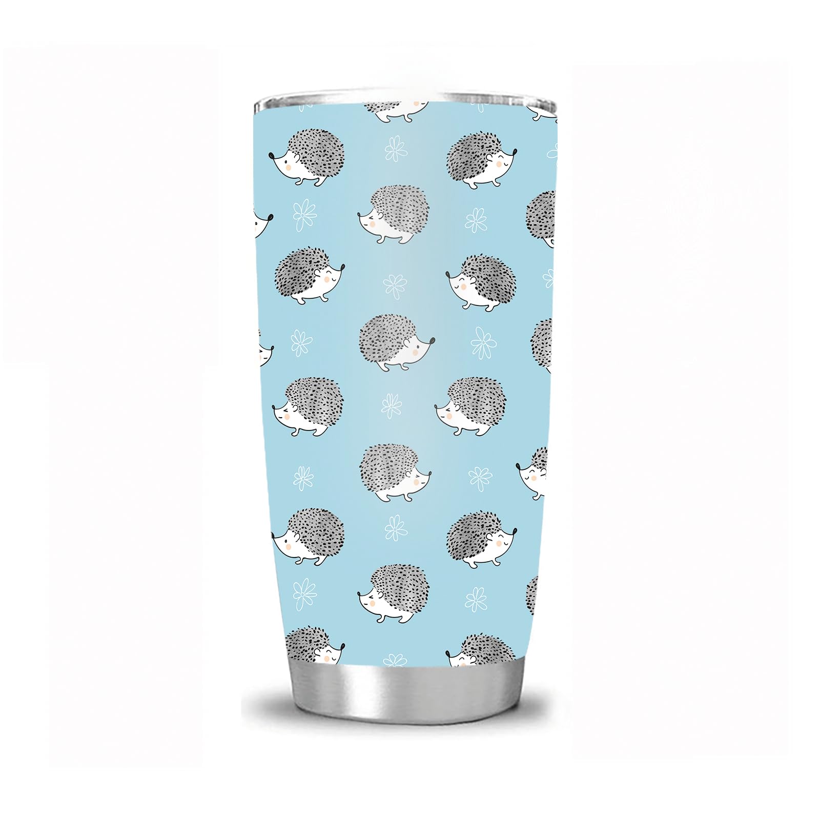 wodealmug Women's Hedgehog Travel Coffee Mug Thermal Insulated Tumbler Cup With Lid 20 OZ