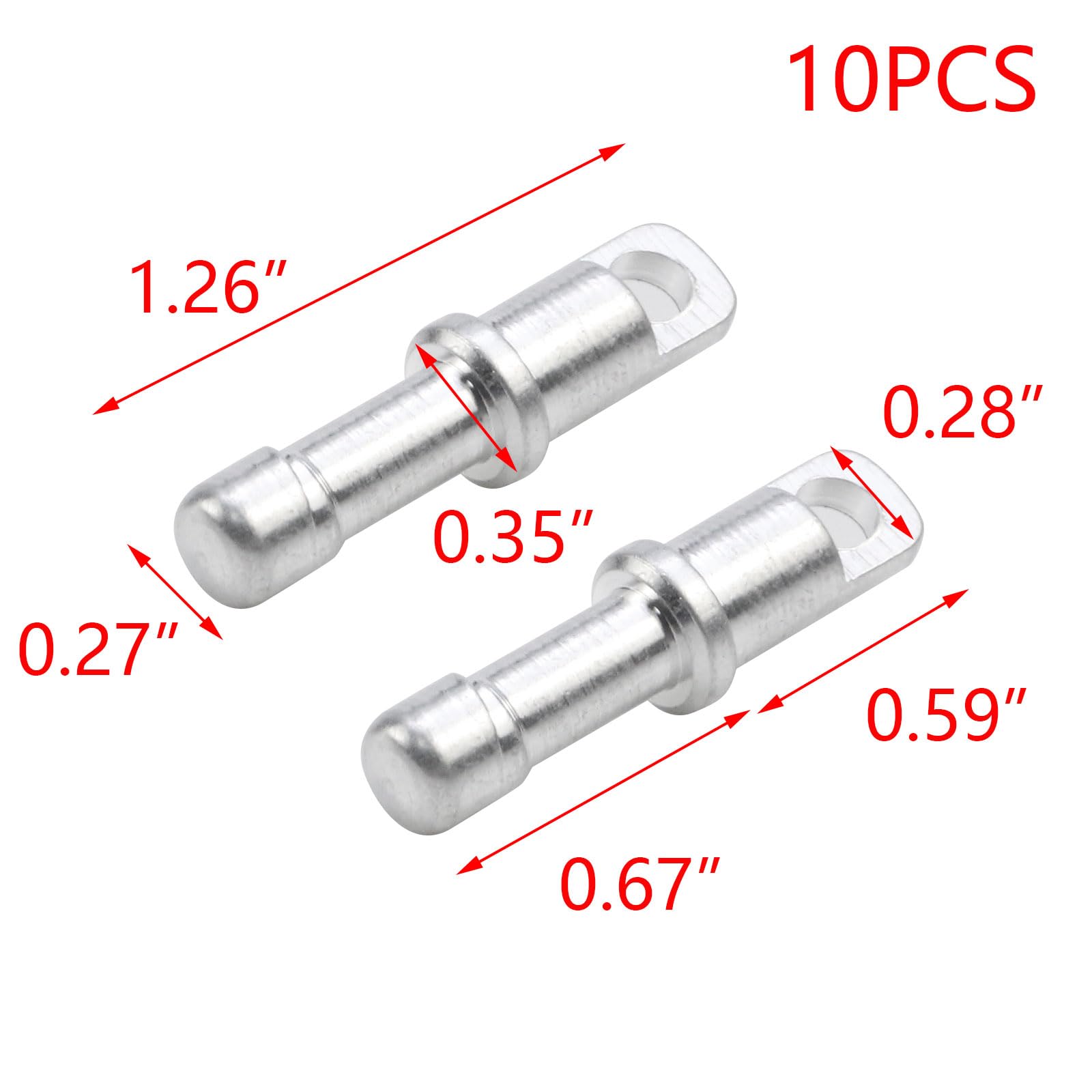 T Tulead 10PCS Tent Pole Repair Sleeve Tent Pole End Plug Aluminum Alloy Spare End Plugs for 8.5mm/0.33" Tent Poles