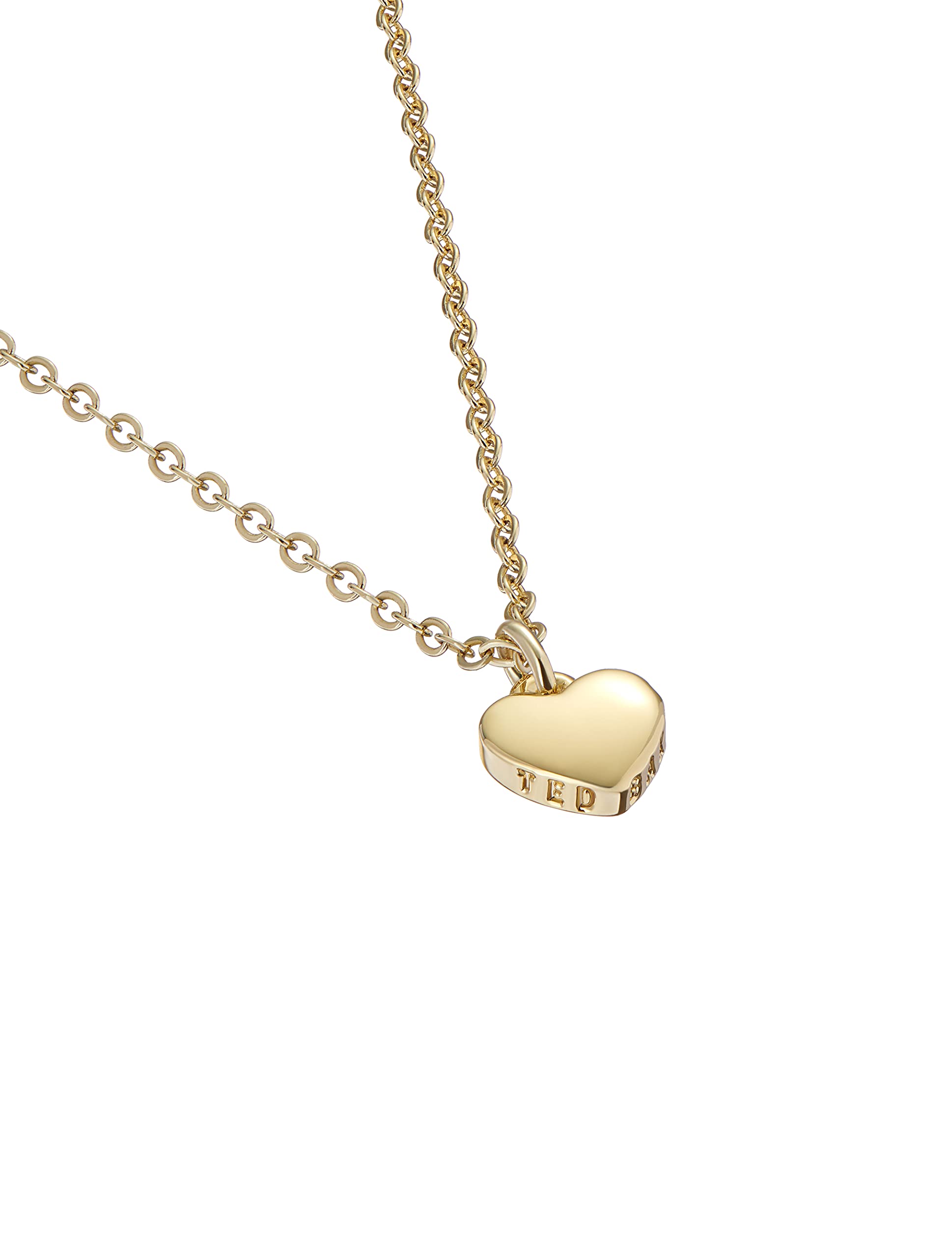 Ted Baker London Hara Tiny Heart Pendant Necklace for Women (Silver Tone)