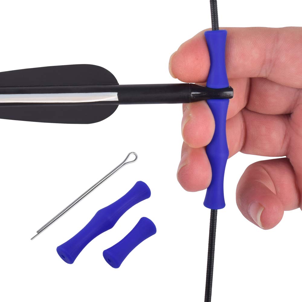 YLS Archery Bowstring Finger Savers Finger Guards Shooting Practice Finger Protector Easy Install with Pin