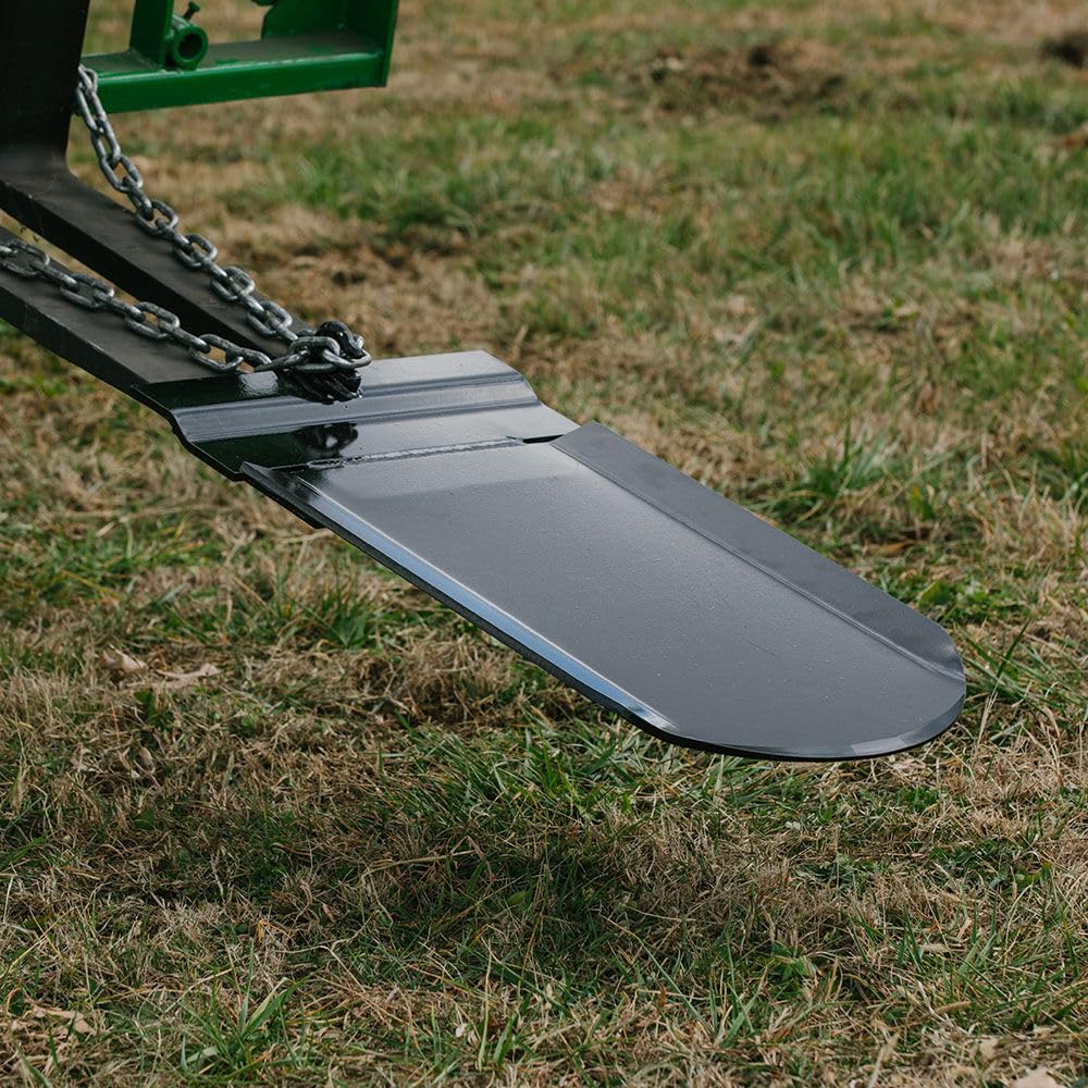 Titan Attachments XL Chain-On Quick Spade, 36" Length, Attachment for Skid Steer, Tractor or Pallet Fork – Shovel Dirt and Excavate Trees Effortlessly, Integrated Chain Hook