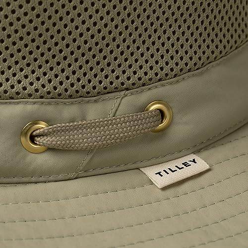 Tilley Mens Womens LTM8 Water Repellant Sun Protection Guaranteed for Life Airflo Mesh Hat Khaki
