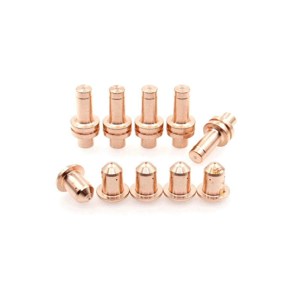 WeldingStop 196925 Electrodes + 196926 Nozzles for Miller ICE12C / Hobart Air Force 250 125C Pack-10