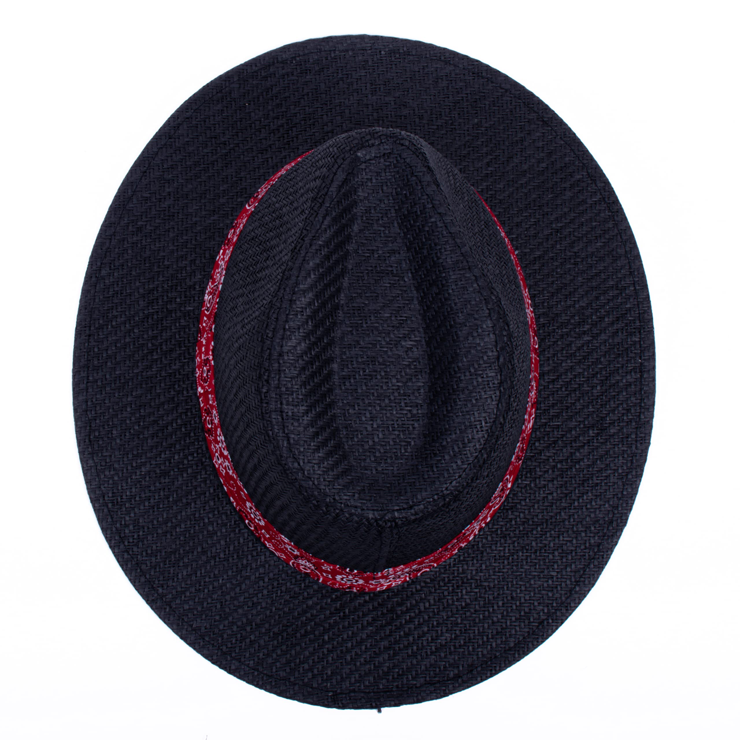 WESTEND Unisex Summer Wide Brim Fedora - Hats for Men & Women + Panama Hats & Straw Hats