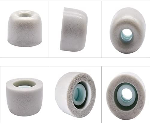 Zotech 6 Pieces Replacement Memory Foam Ear Tips for Sony WF-1000XM4 / WF-1000XM3 (S/M/L, Grey)