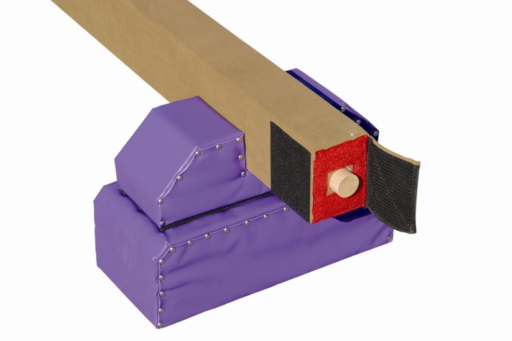 Tumbl Trak Optional Brianna Beam Leg Bases, Purple