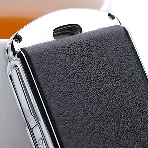 ZHAOZOUL Key Fob Remote Cover for Volvo XC90 S90L 2016 2017 XC60 2018 Car Keychain Accessories (Silver Red)