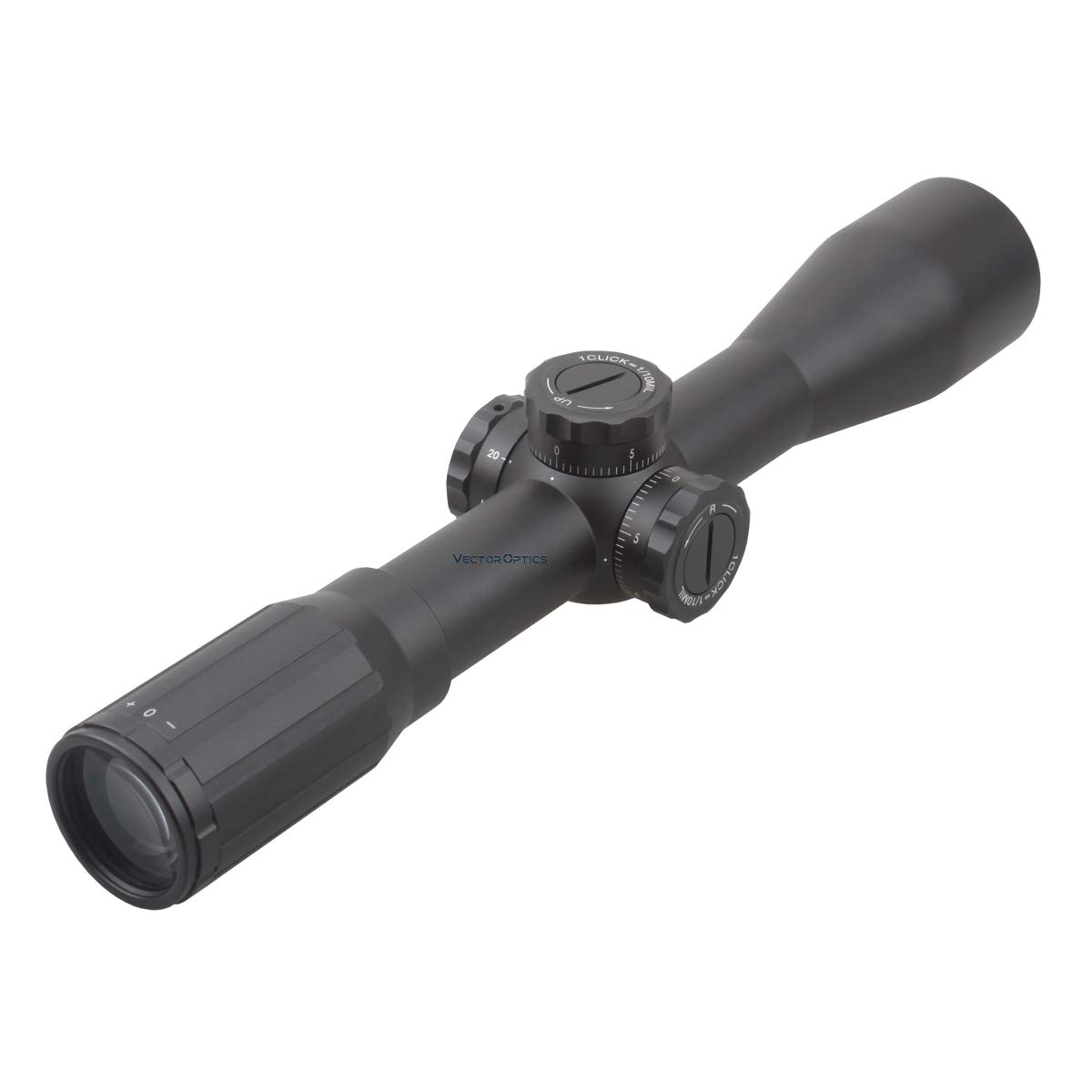 TAC Vector Optics Marksman 10x44 Hunting Long Eye Relief Varmint Riflescope Sight with Rangefinder Glass Reticle 30mm Mount Ring
