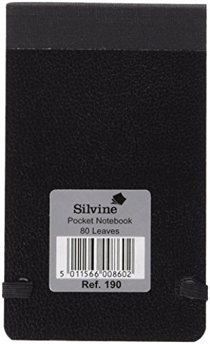 Silvine Pocket Notebook Elasticated Stiff Cover 160pp 75gsm 82x127mm Ref 190 [Pack of 12]