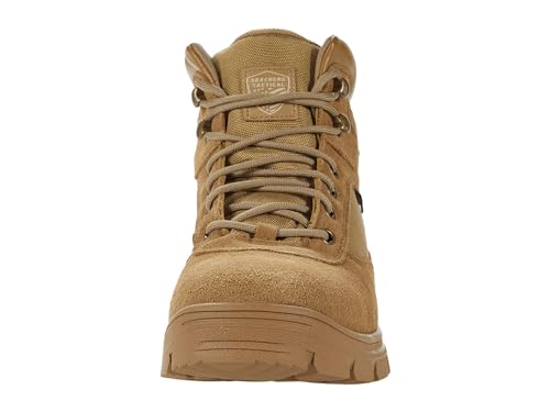 Skechers Men's Wascana Millit Boot Industrial Shoe, Camel Brown, 12