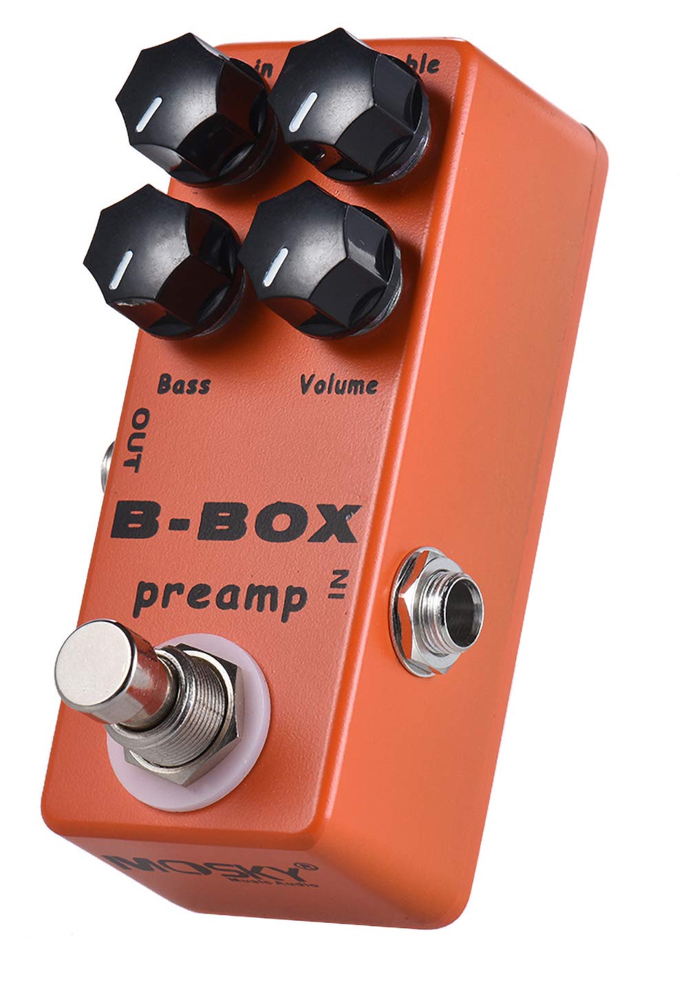 YMUZE Moskyaudio Mini B-Box Preamp Pedal Electric Guitar Effect with Overdrive Function