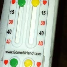 Score At Hand Tennis Racket Score Keeper