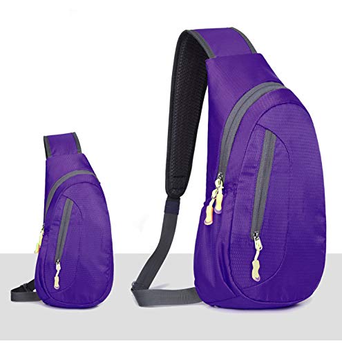 Sling Chest Bag Small Mini Cross Body Shoulder Backpacks with Adjustable Belt for Men Women Outdoors Travel Phone